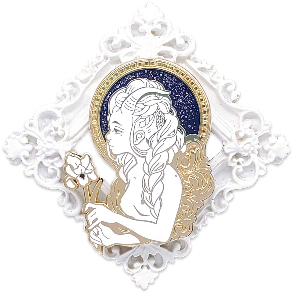 original | foxglove + nightshade enamel pins | pokettoni