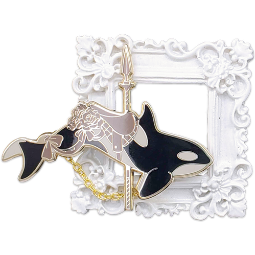 original | carousel orca enamel pin | hunter's carousel collection ...