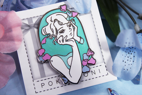 original | relaxing enamel pin | may2025 patreon exclusive | pokettoni