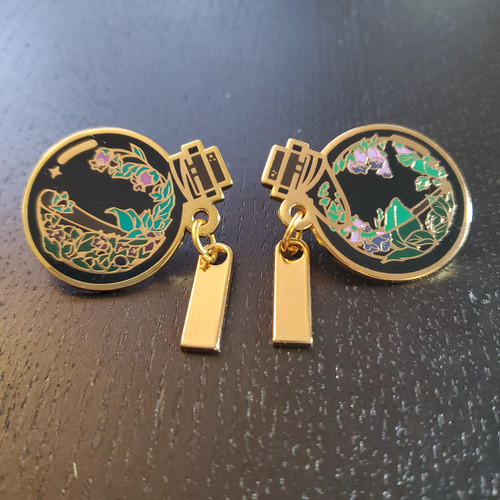 original | foxglove + nightshade enamel pins | pokettoni