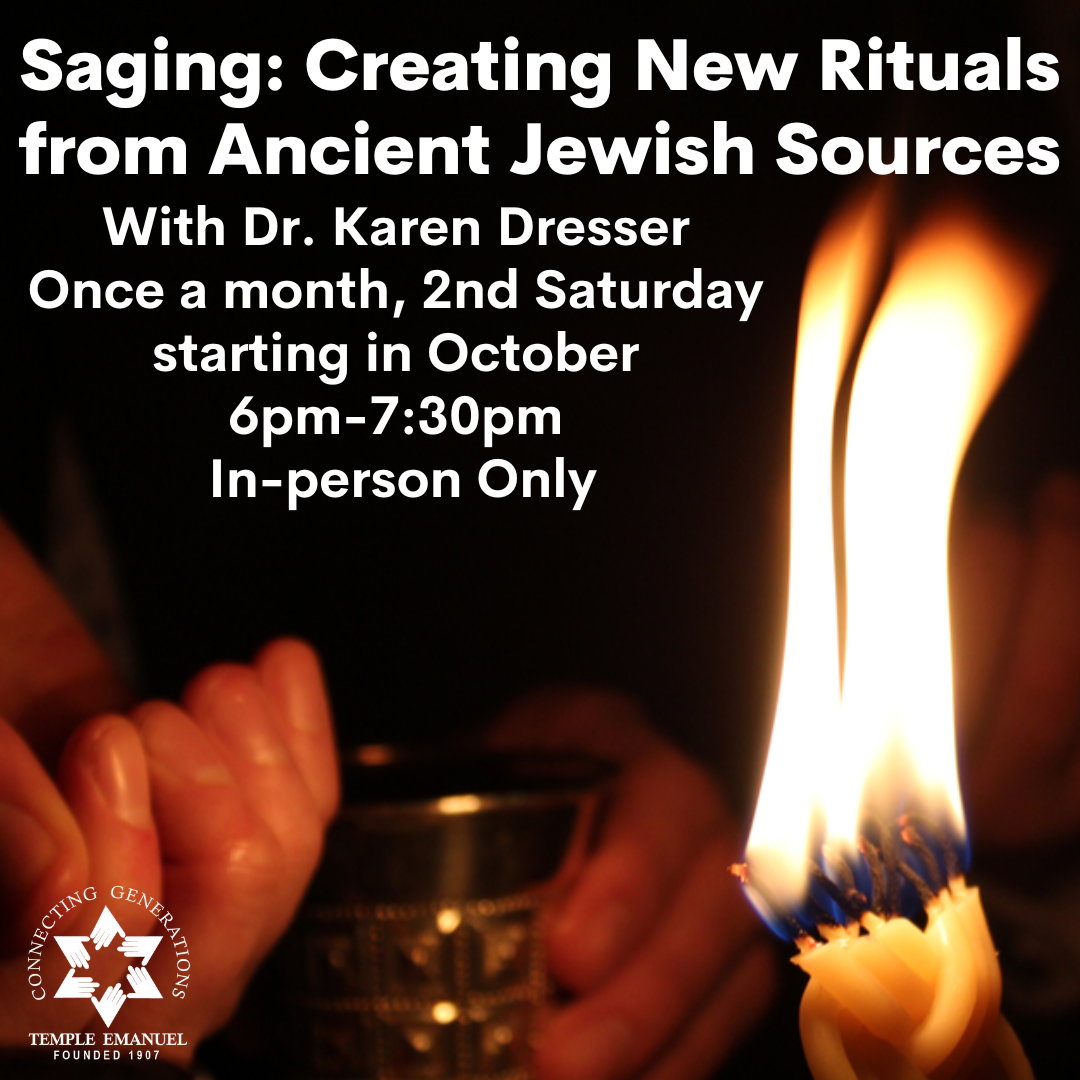 Saging: Creating New Rituals from Ancient Jewish Sources | TE GSO ...