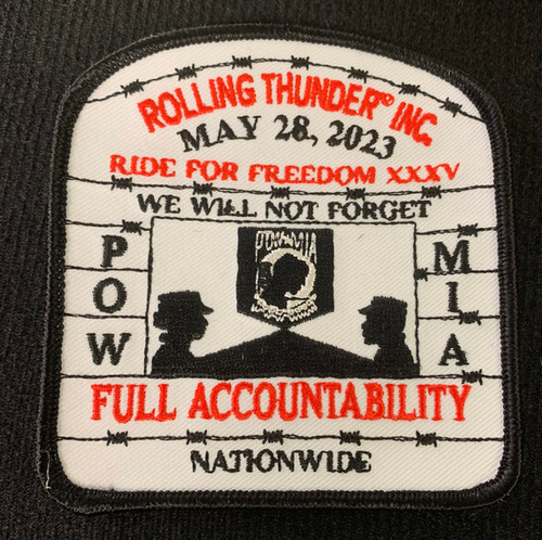 2023 Rolling Thunder® XXXV "Ride For Freedom" Nation Wide Patch ...
