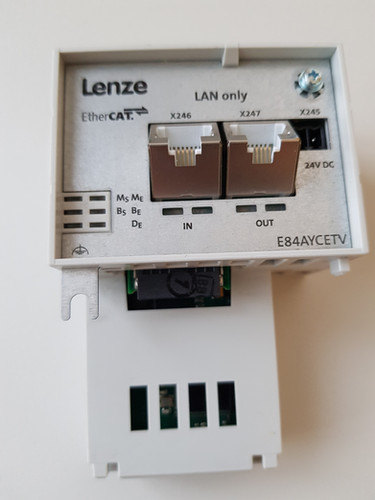 Lenze 8400 Wechselrichter Kommunikationsmodul E84AYCETV EtherCAT ...