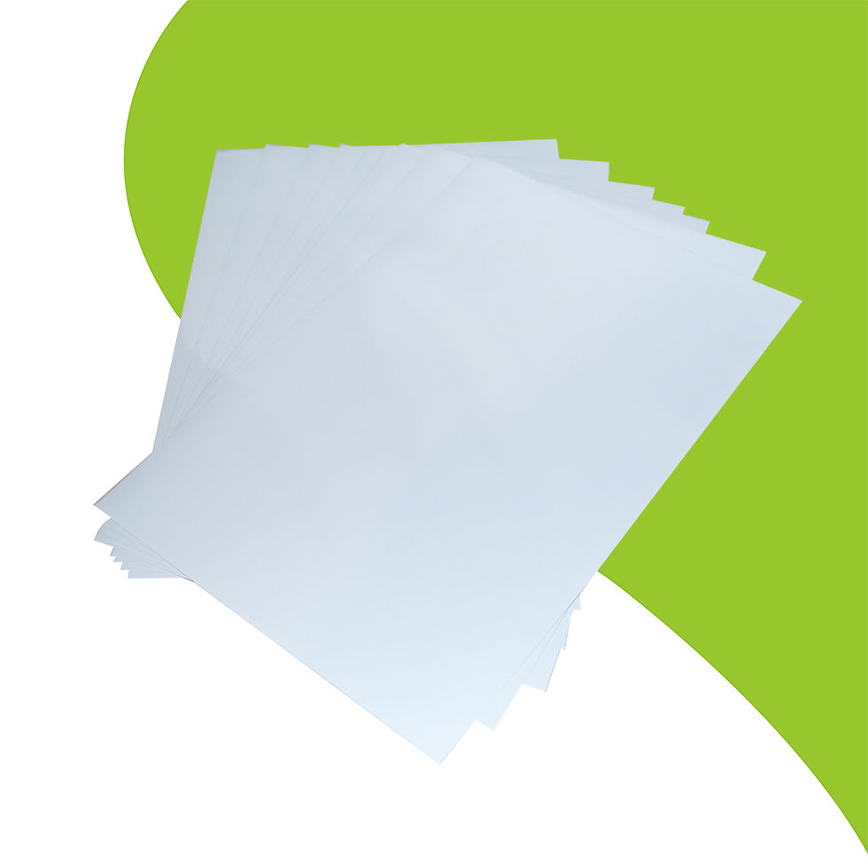 VINILO SUBLIMABLE AUTOADHESIVO A4 BLANCO BLOCK X 5 HOJAS | sublimables