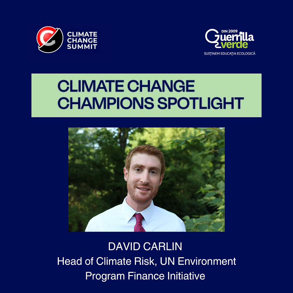 Climate Change Champions Spotlight - interview with David Carlin