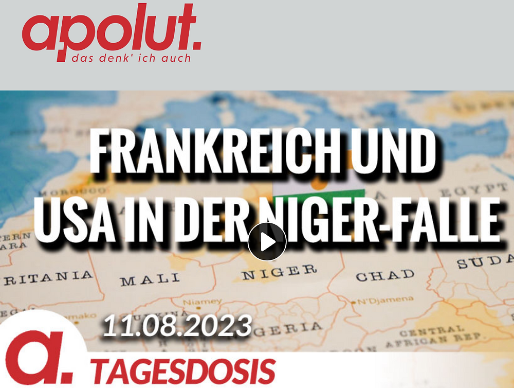 Frankreich und USA in der Niger-Falle, Einschätzung von Rainer Rupp