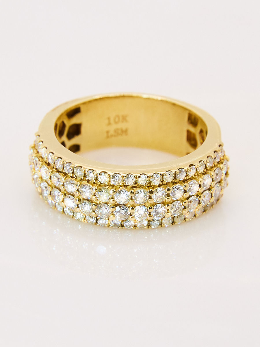 Diamond 10K Gold Band | Coins & Stuff