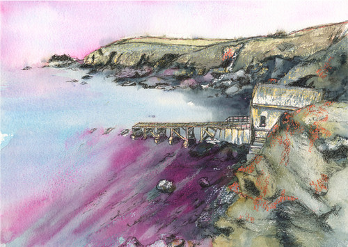 Lizard Rocks Greetings Card | Claire Botterill