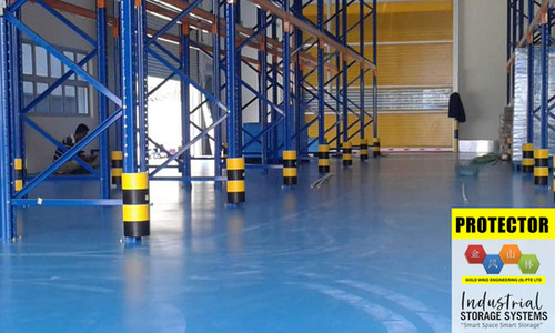 PLASTIC UPRIGHT PROTECTOR | Gold Wind