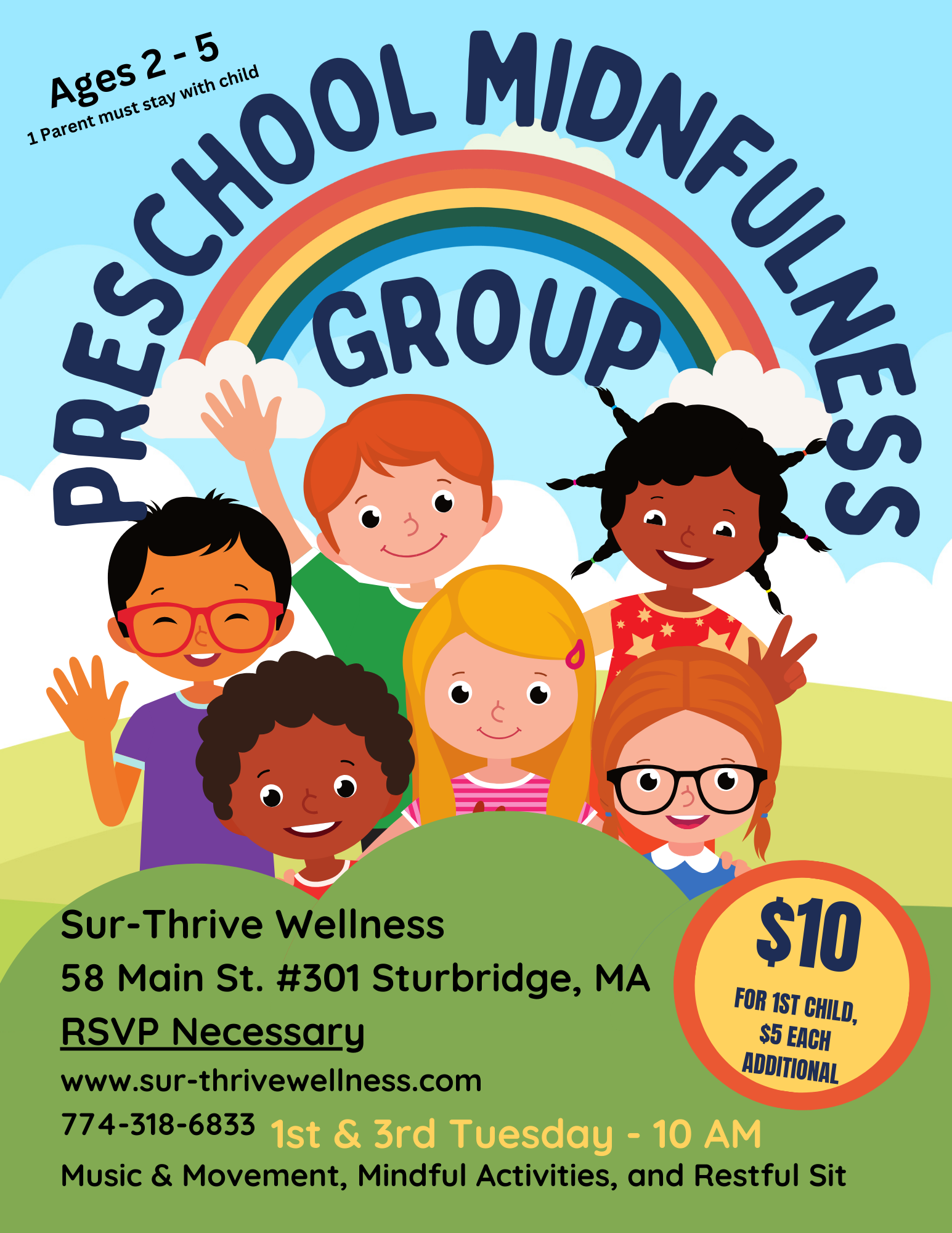 Preschool Mindfulness Hour | Sur-Thrive Wellness