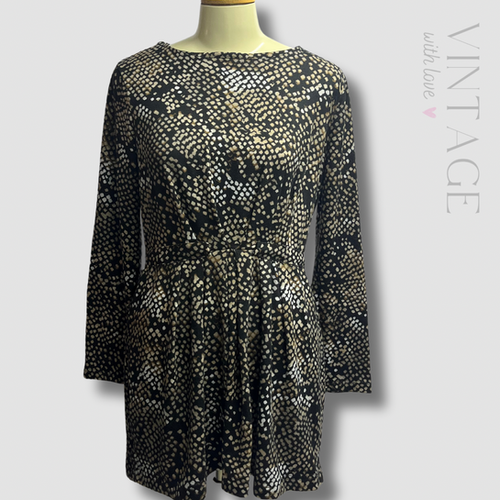Merien Hall Snake Pattern Dress - Size 12 | Vintage with Love