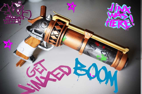 Jinx's Gun Toy Replica Prop Arcane League of Legends 3D Printed DIY Kit ...
