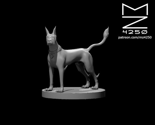 Blink Dog Mini Dungeons and Dragons TTRPG Wargaming Unpainted | Caliuth