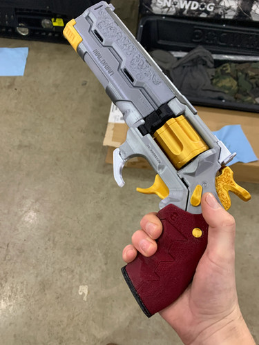 Malorian Archangel Revolver Cyberpunk 2077 Cosplay DIY Kit 3D Printed 50 pcs | Caliuth
