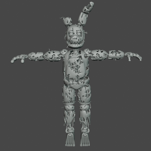Springtrap Five Nights at Freddy's 3 STL files Cosplay, Furries ...