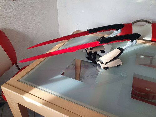 Mantis Blades (Single) Cyberpunk 2077 Cosplay DIY Kit 3D Printed 7 pcs | Caliuth