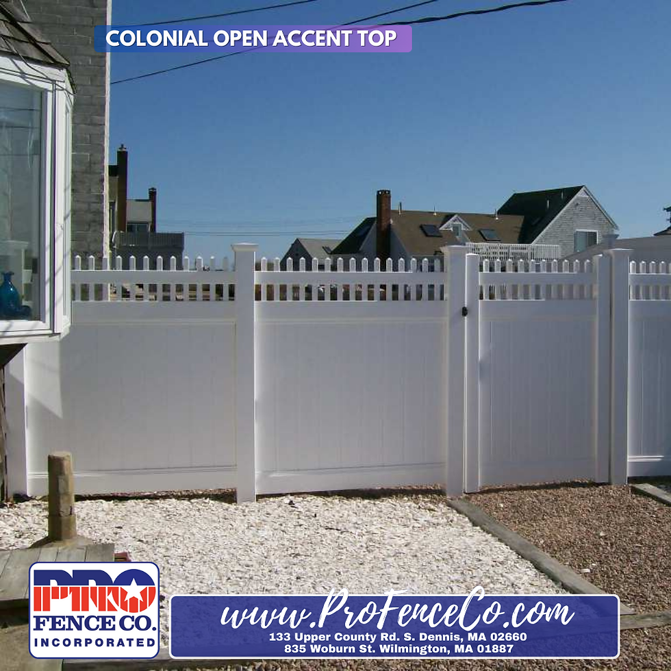 Transform Your Property with Our Colonial Open Accent Top Fences