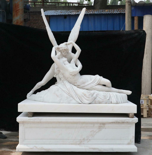Marble Cupid & Psyche Statue | From Europe To You