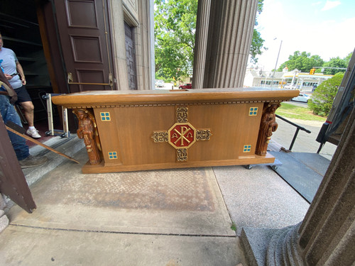 Figurative Carved Oak Altar | From Europe To You