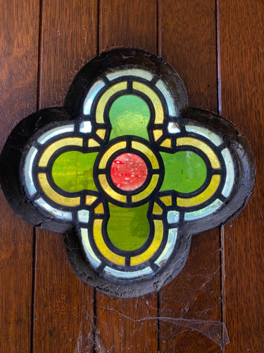 Antique Quatrefoil Stained Glass Window | From Europe To You