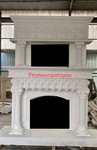 Monumental Gothic Fireplace Mantel | From Europe To You