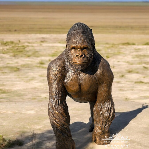 Bronze Ape - Gorilla Statue | From Europe To You