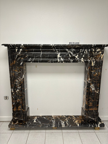 Carved Exotic Marble Fireplace Mantel | From Europe To You
