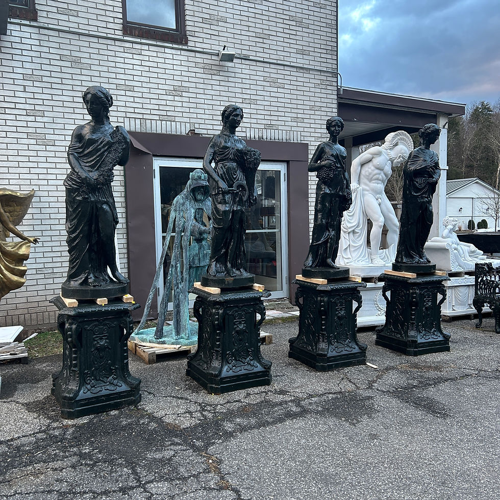 Cast Iron 4 Seasons Statues | From Europe To You