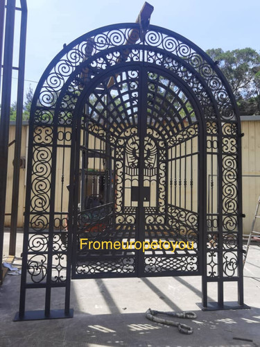 Beautiful Illusion Wrought Iron Gate | From Europe To You