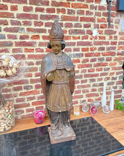 18th Century Carved Saint Figure | From Europe To You