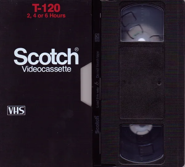 Scotch 3M Standard Grade VHS Video Tape (2-4-6 Hour) | Film Forever MPE