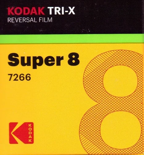 Kodak Tri-X Black & White Reversal Film Super 8mm 50ft. Cartridge ...