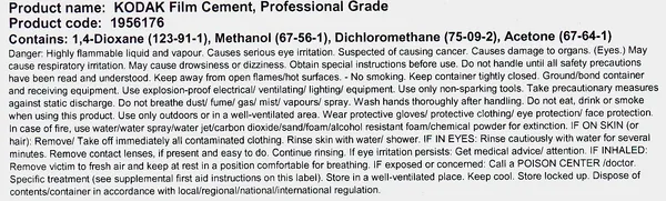 Kodak Professional Grade Film Cement (Limited Availability - Order Now ...