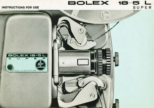 Instruction Manual: Bolex 18-5 L Super Projector | Film Forever MPE