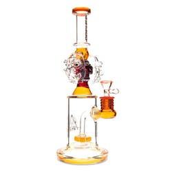 12" Three Faced Skull Dab Rig | Gardengirl420llc