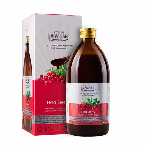Punaisen marjan juoma - Red Berry Drink - A+C+E - 500ml | Vivasan Suomi