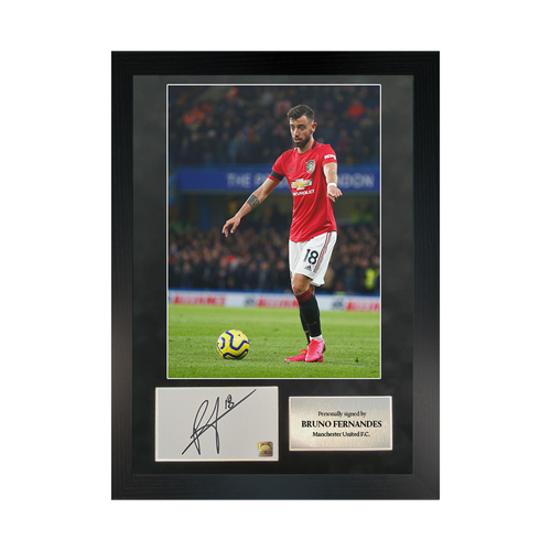 Bruno Fernandes | A3 Signed Photo Frame | Mr Memorabilia