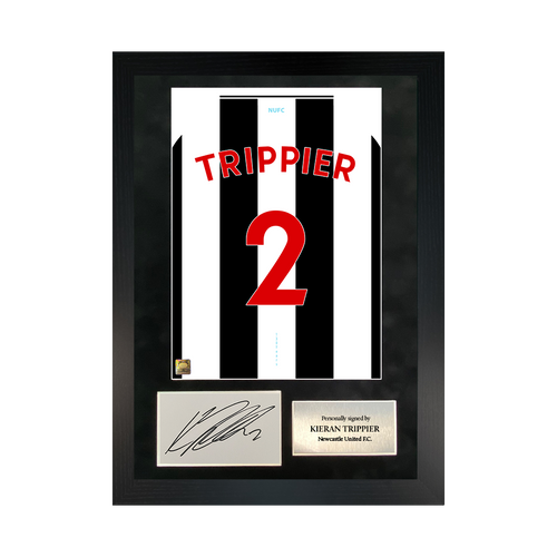Kieran Trippier | Signed 22/23 Shirt Back Poster Frame | Mr Memorabilia