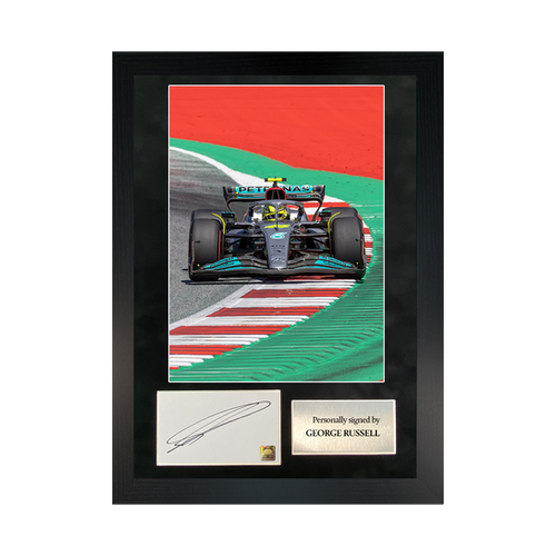 George Russell | A3 Signed Photo Frame | Mr Memorabilia