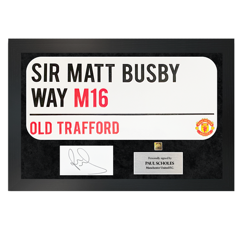 Paul Scholes | Signed Street Sign | Mr Memorabilia