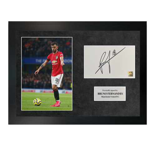 Bruno Fernandes | Signed A4 Photo Frame | Mr Memorabilia