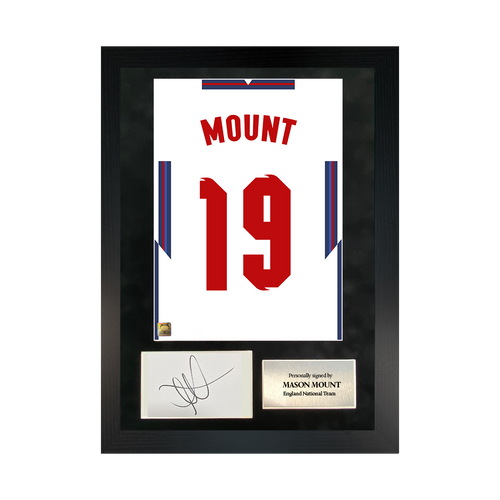 Mason Mount | Signed 20/22 Shirt Back Poster Frame | Mr Memorabilia