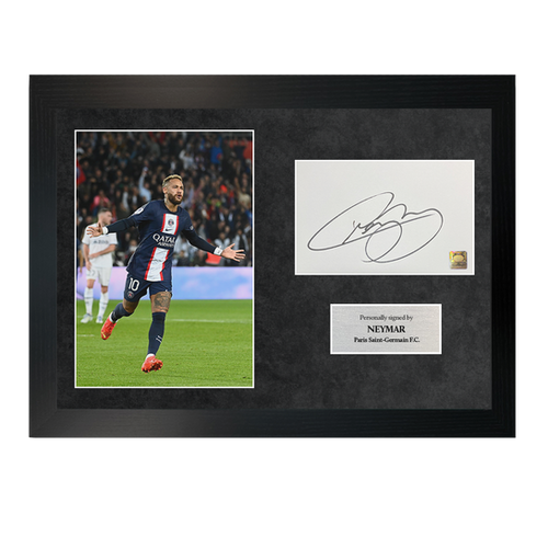 Neymar | Signed A4 Photo Frame | Mr Memorabilia