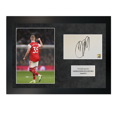 Oleksandr Zinchenko | Signed A4 Photo Frame | Mr Memorabilia
