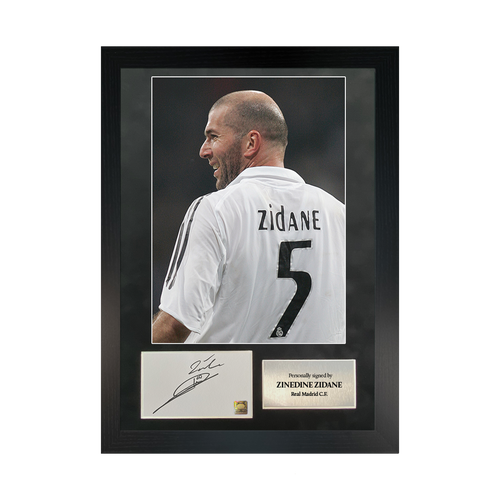 Zinedine Zidane | A3 Signed Photo Frame | Mr Memorabilia