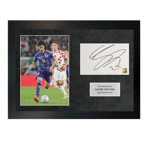 Kaoru Mitoma | Signed A4 Photo Frame | Mr Memorabilia