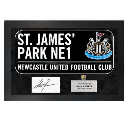 Alan Shearer | Signed Street Sign | Mr Memorabilia