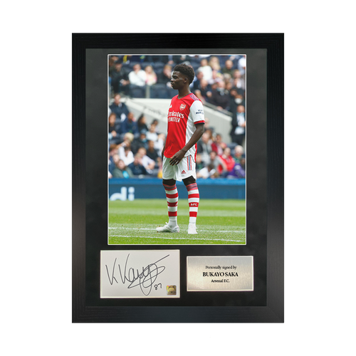 Bukayo Saka | A3 Signed Photo Frame | Mr Memorabilia