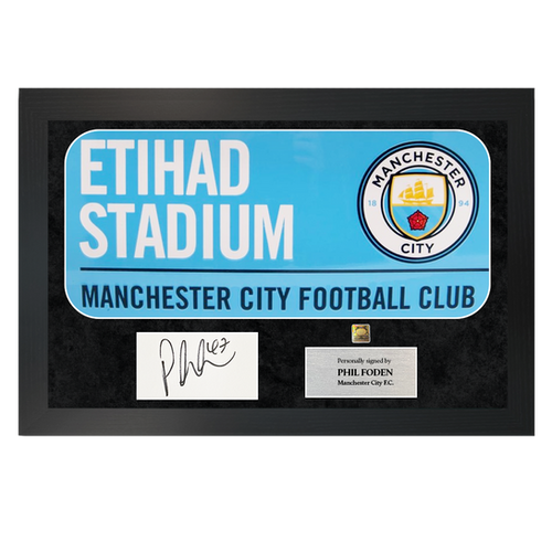 Phil Foden | Signed Street Sign | Mr Memorabilia