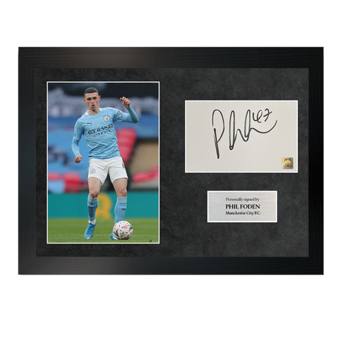 Phil Foden | Signed A4 Photo Frame | Mr Memorabilia